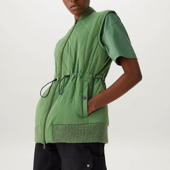 Belstaff | Jackets & Coats | Nwt Belstaff Delancy Green Gilet ...